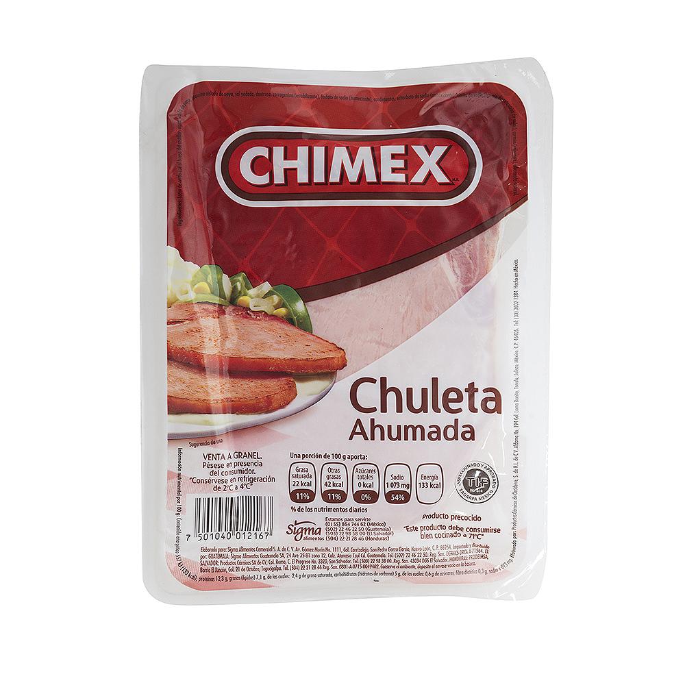 La Torre | Chuleta Ahumada Chimex 1.50Lb. Aprox Bandeja