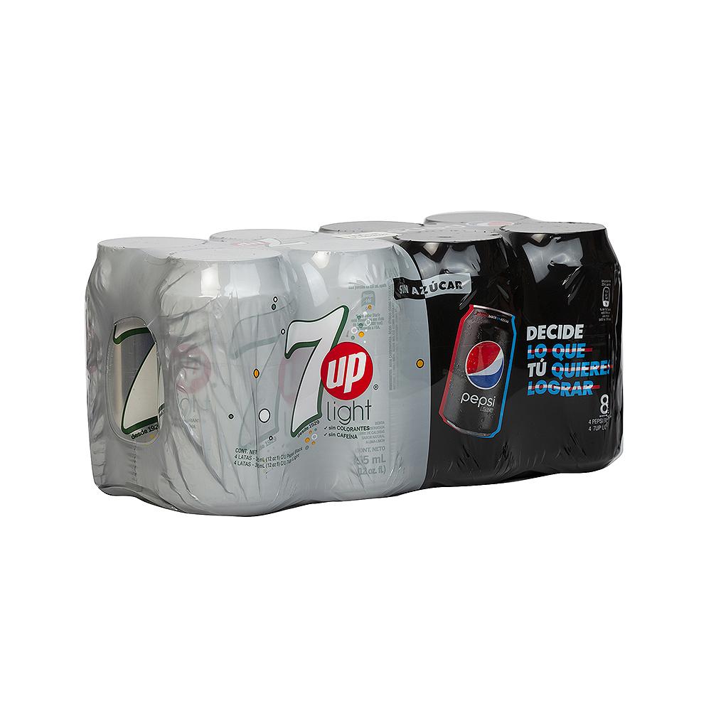 La Torre | Pepsi Original + Seven Up Lata 8 Pack