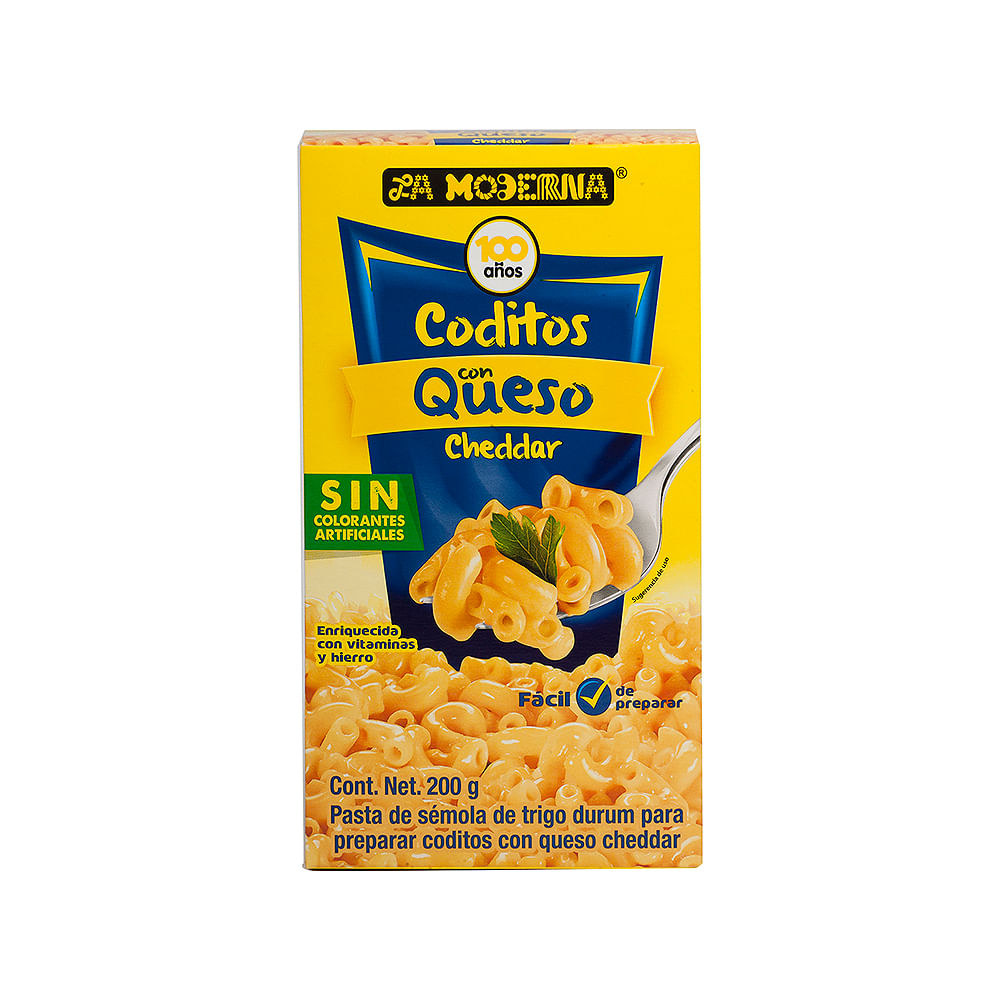 La Torre | Pasta Codito Queso Cheddar La Moderna