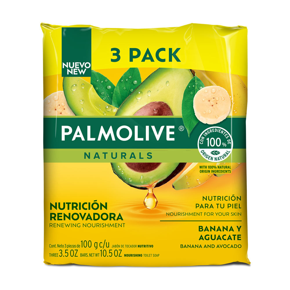 La Torre | Jabón Pastilla Banana y Aguacate Palmolive 3 Pack