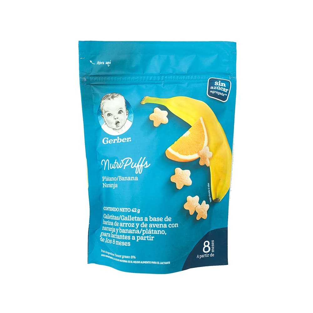 La Torre | Snacks Puffs Banano Naranja Gerber Doypack