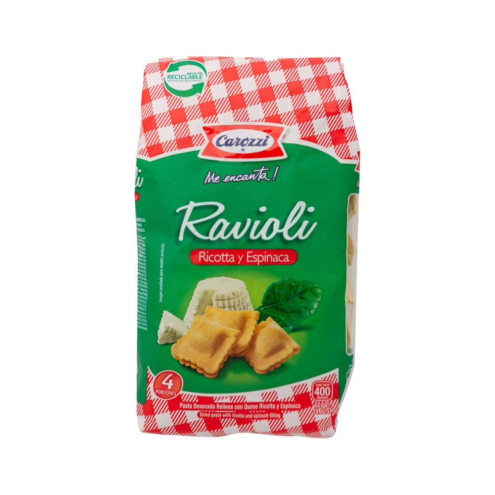 La Torre | Pasta Ravioli Ricota Y Espinaca Carozzi