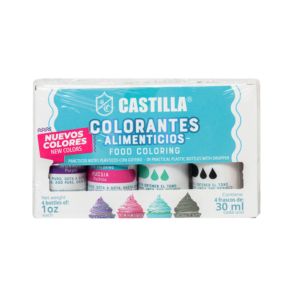 La Torre | Colorante Morado Fucsia Turquesa Negro Castilla