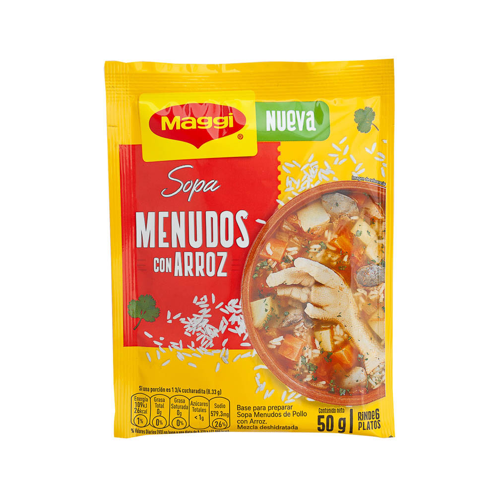 La Torre | Sopa Menudos Con Arroz Maggi