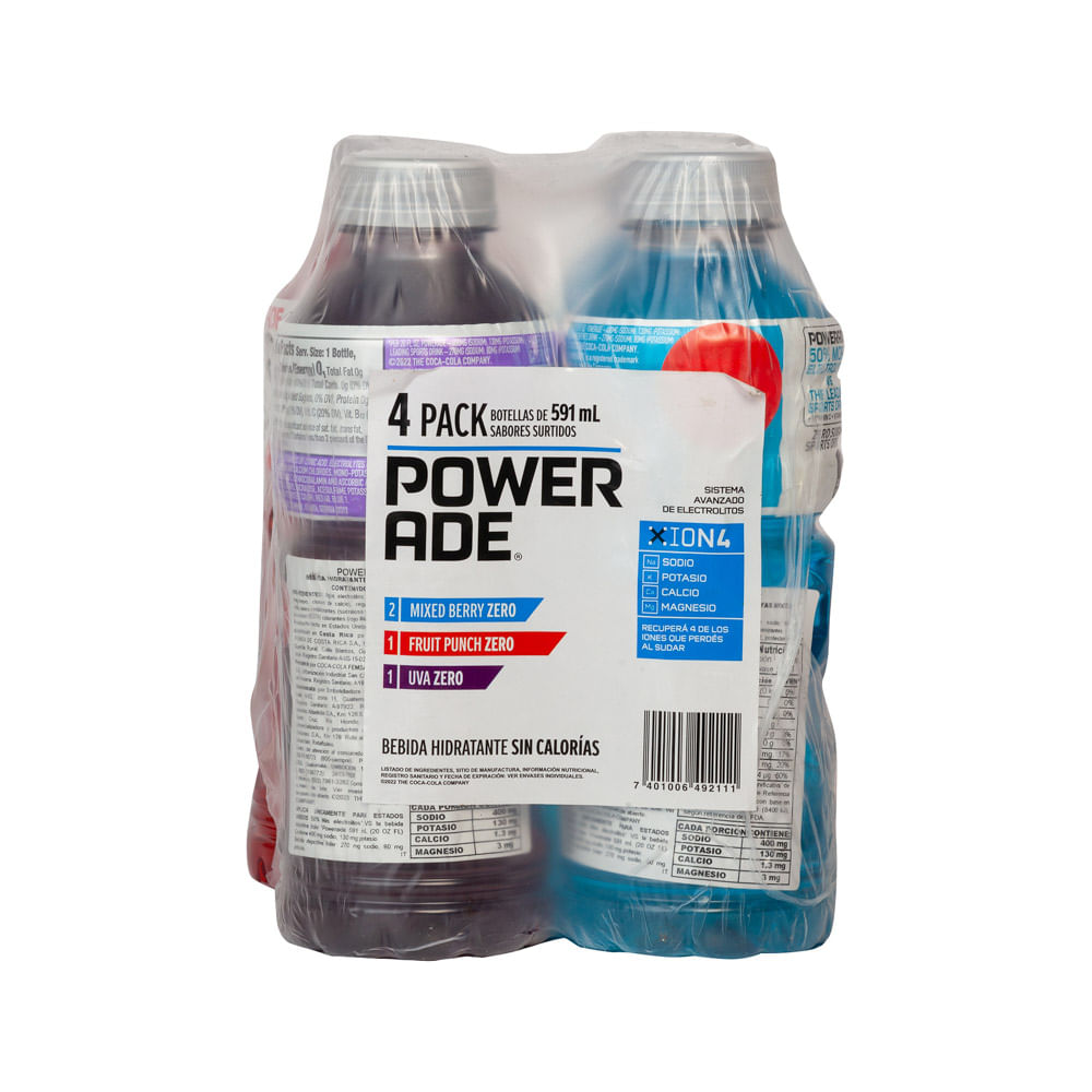 La Torre | Powerade Zero Variedad 4 Pack