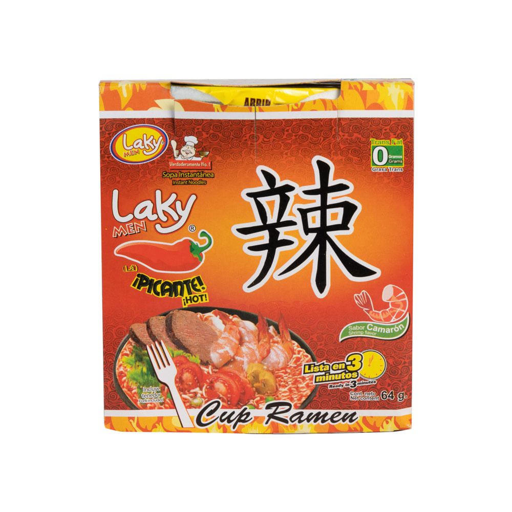 La Torre | Sopa Instantánea Camarón Picante Laky Men