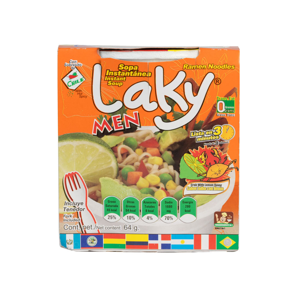 La Torre | Sopa Instantánea Jaiba Con Limón Laky Men